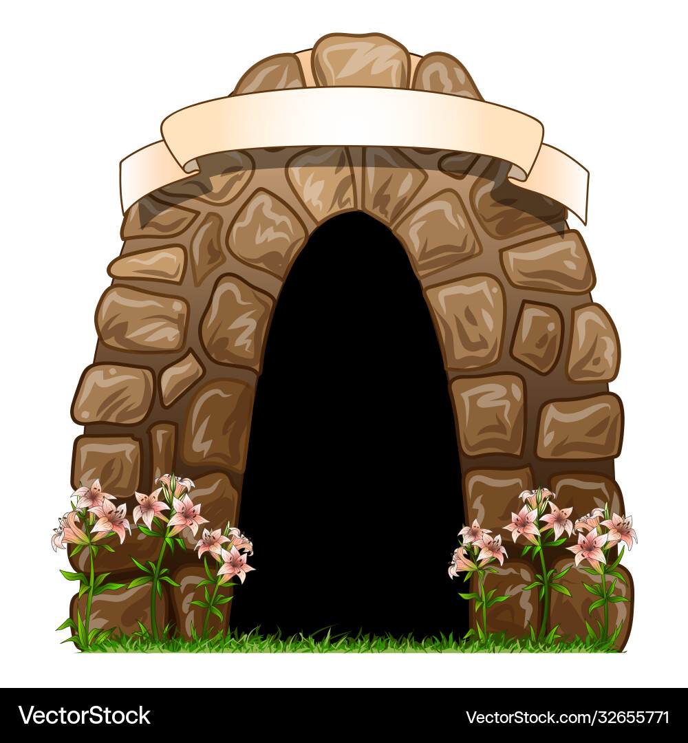 Tomb a hand-drawn artistic image a tomb Royalty Free Vector