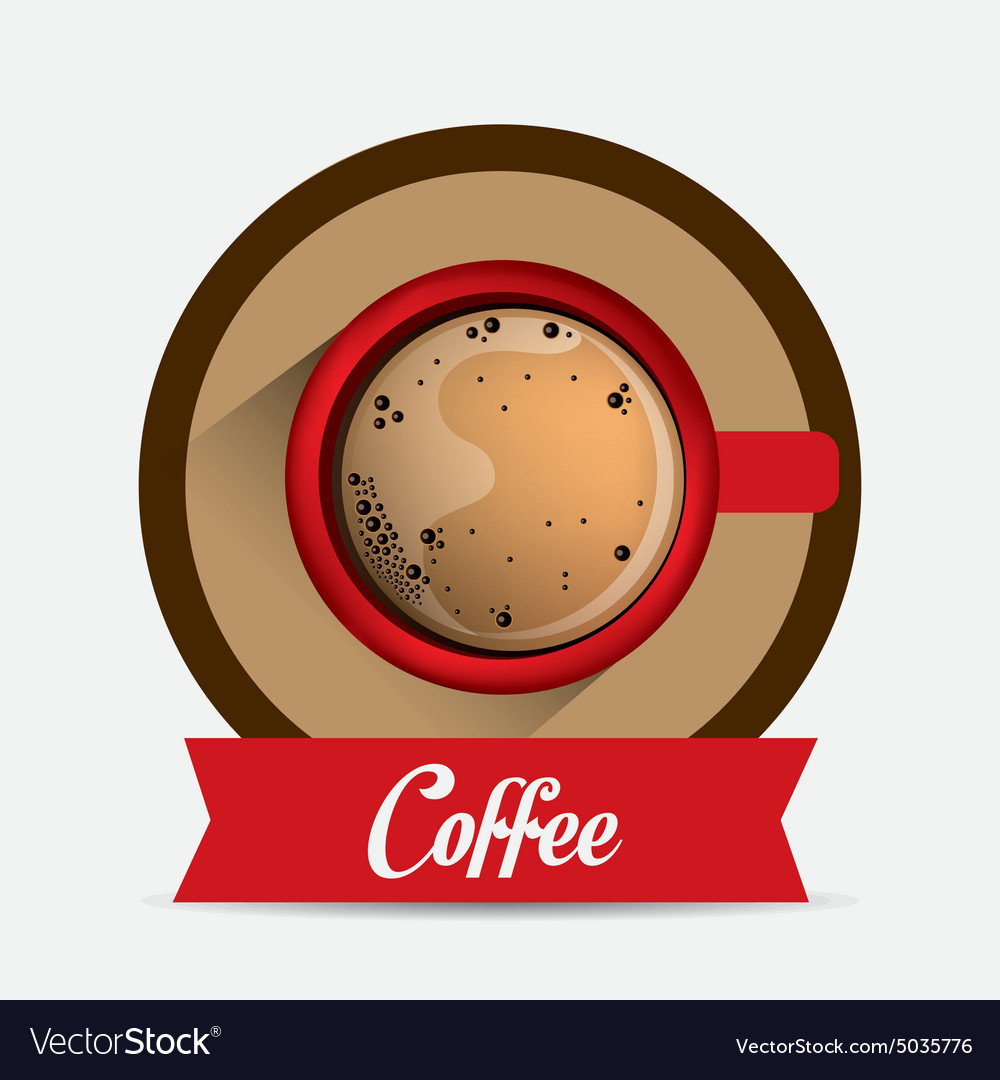 Coffee time design Royalty Free Vector Image - VectorStock