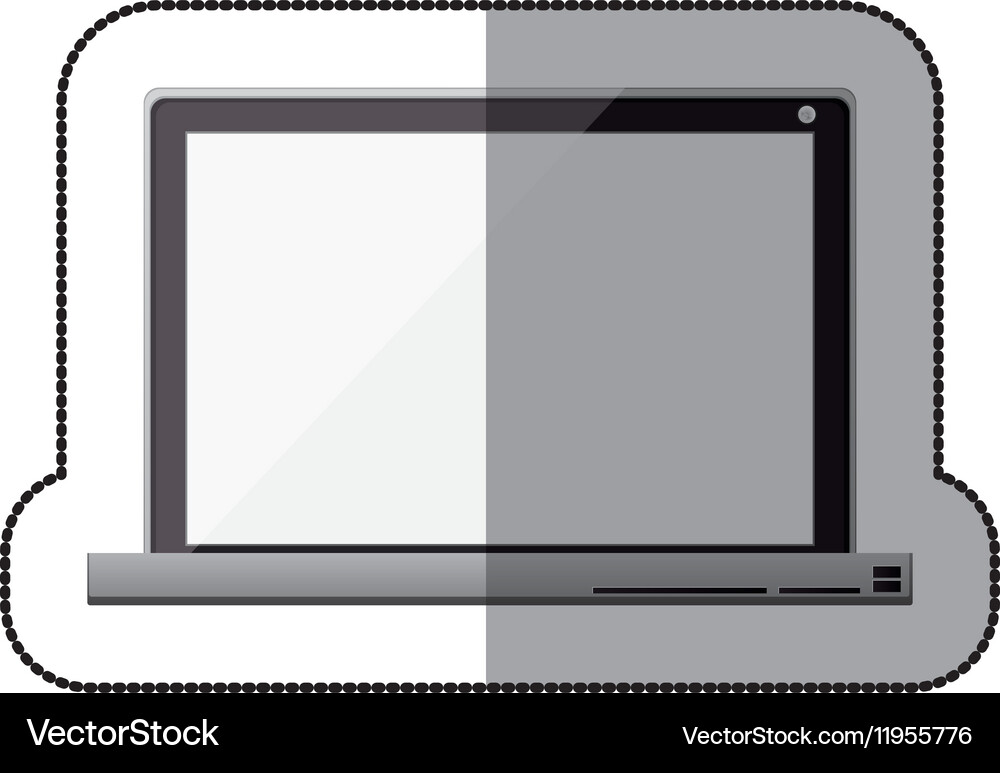 Isolated laptop device design Royalty Free Vector Image