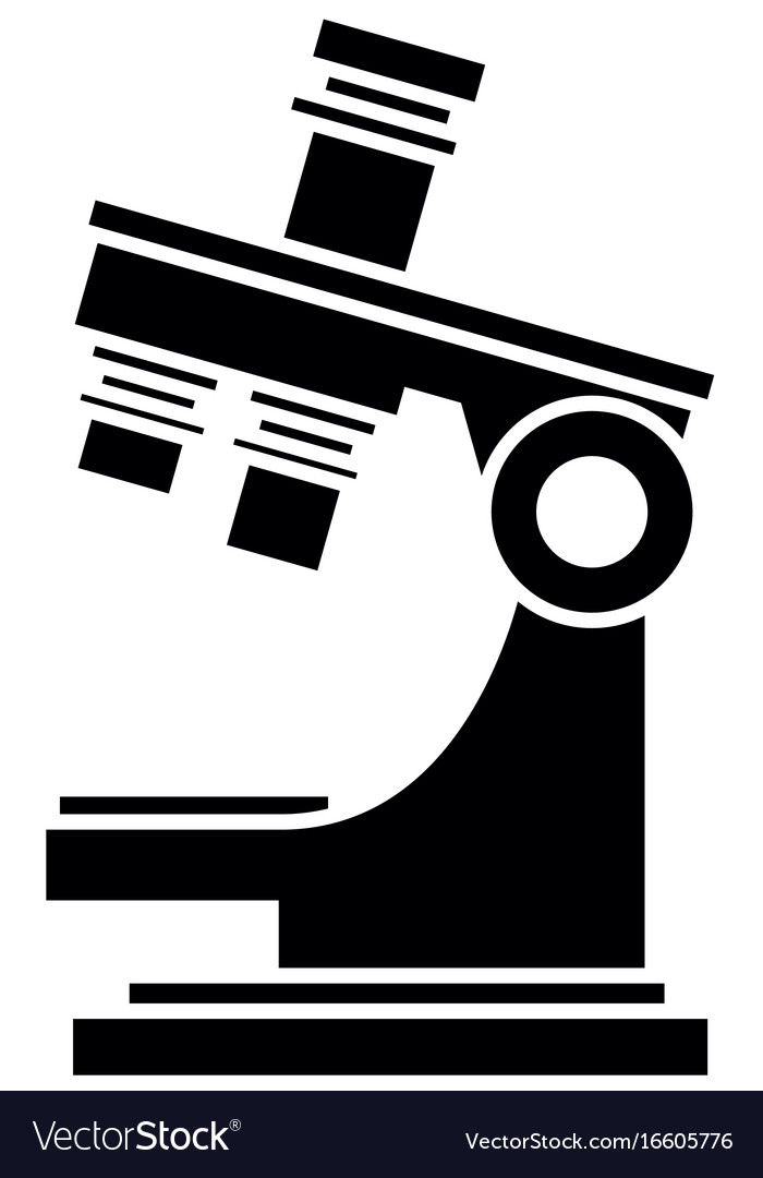 Microscope science tool Royalty Free Vector Image