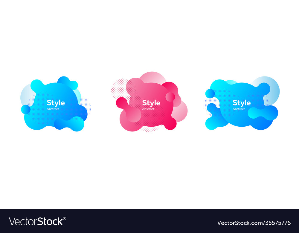 Set creative abstract graphic elements Royalty Free Vector