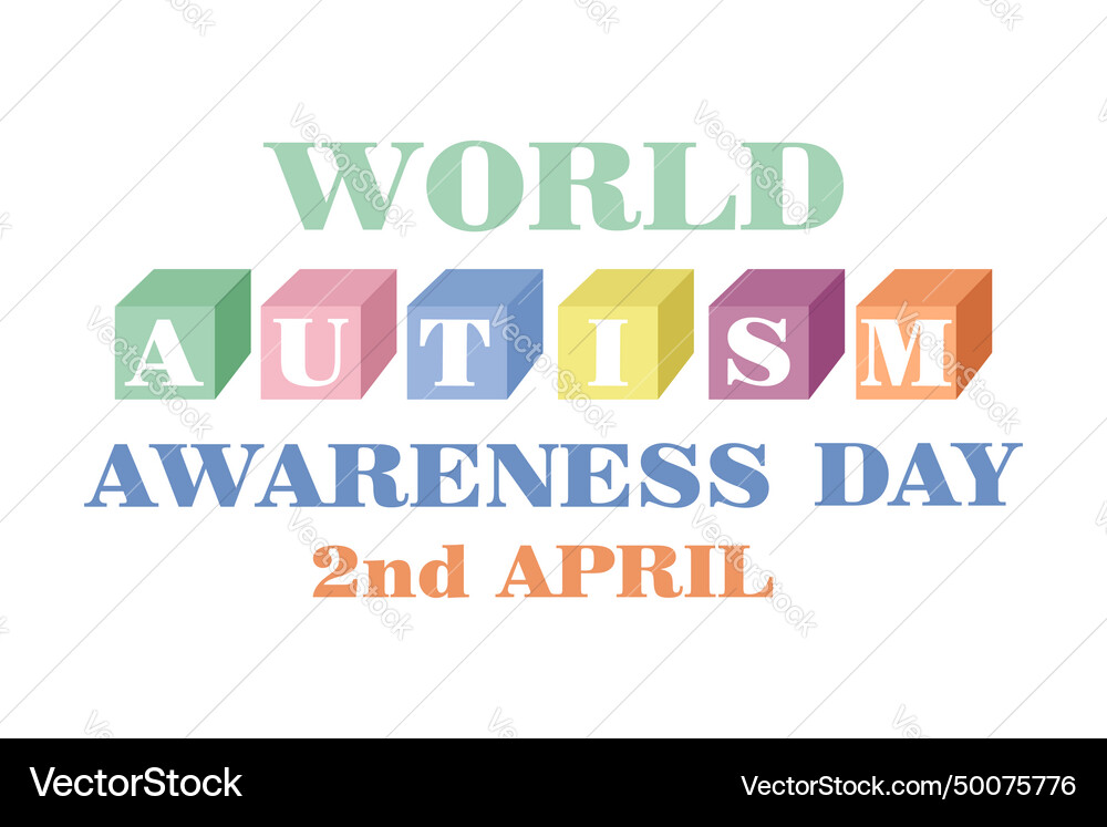 World autism awareness day - banner Royalty Free Vector
