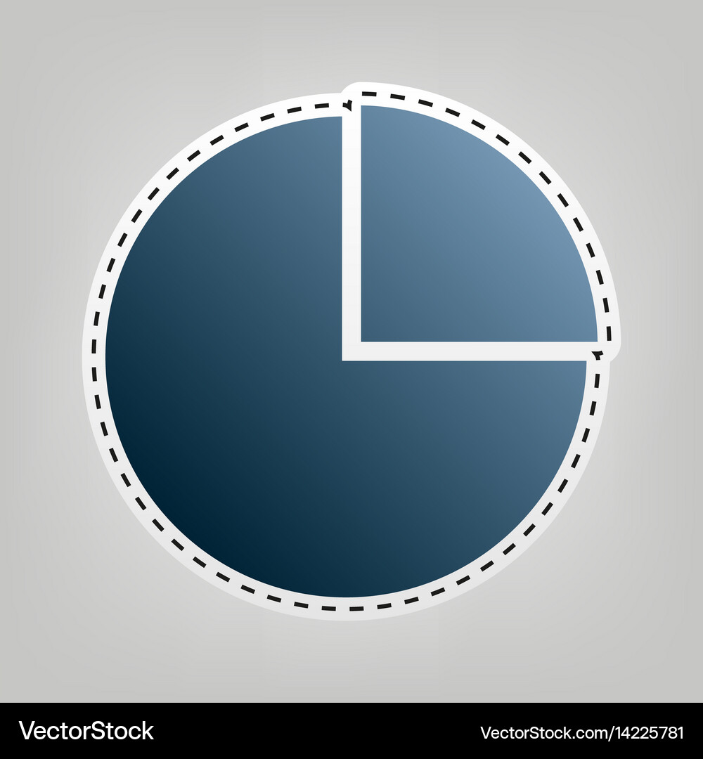 Business graph sign blue icon Royalty Free Vector Image