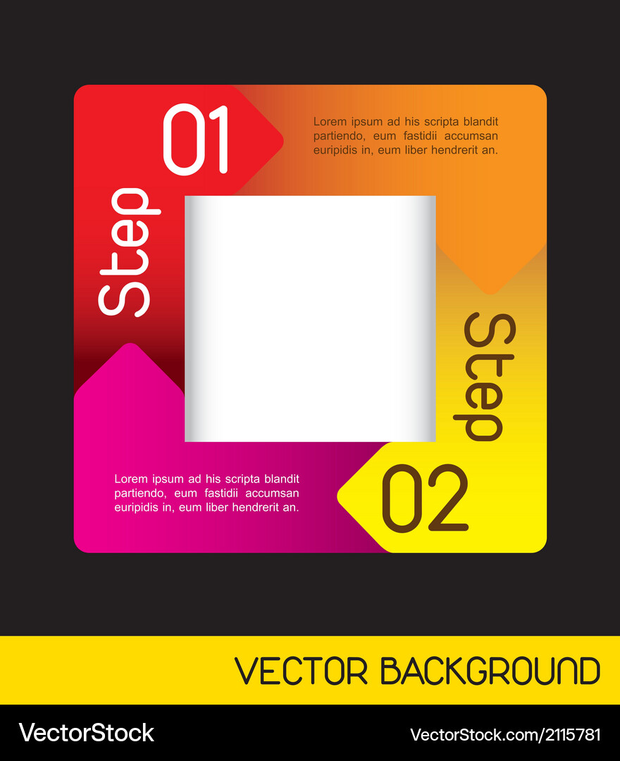 Design of advertisement numbers Royalty Free Vector Image