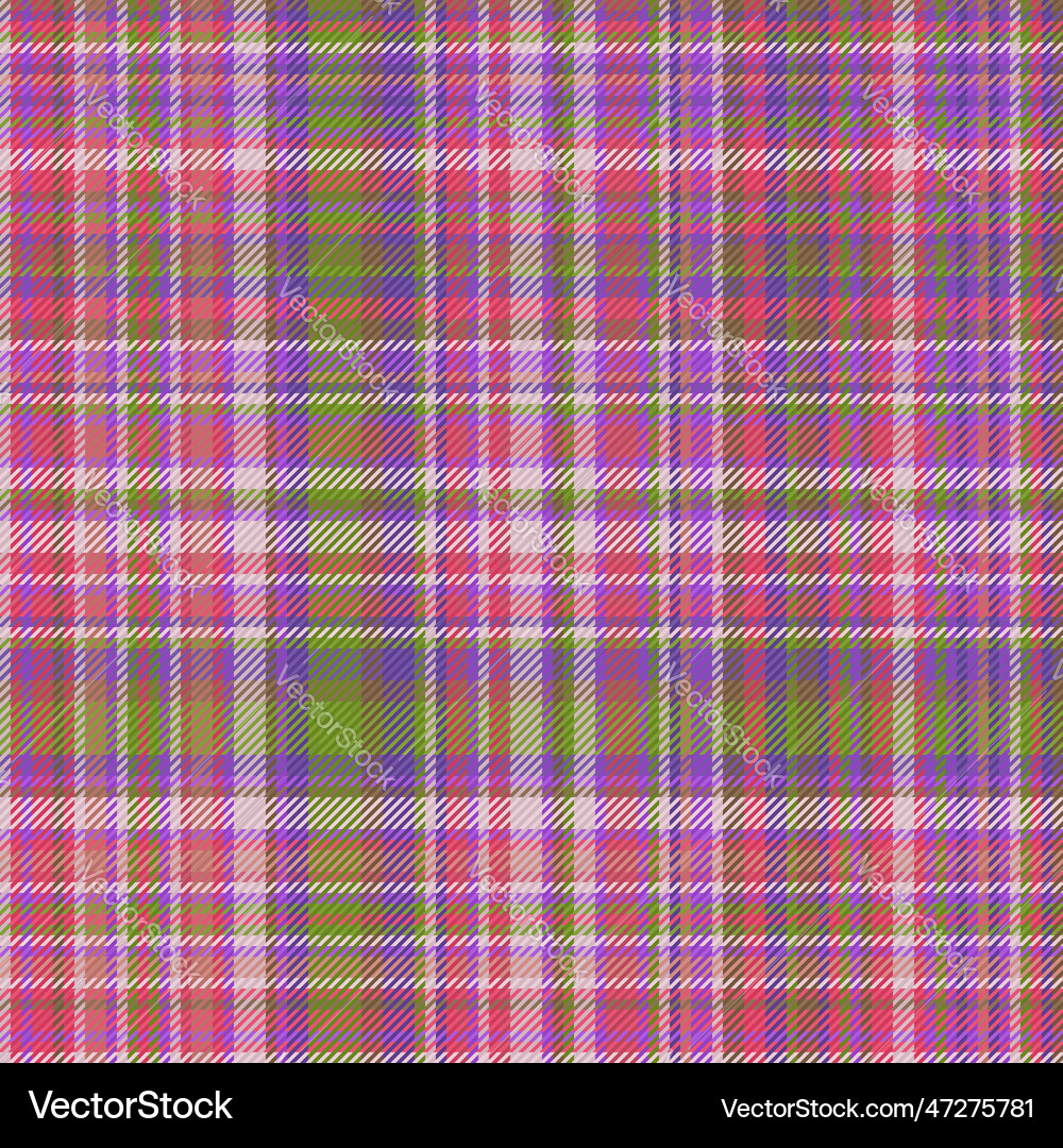 Seamless fabric check of texture background Vector Image