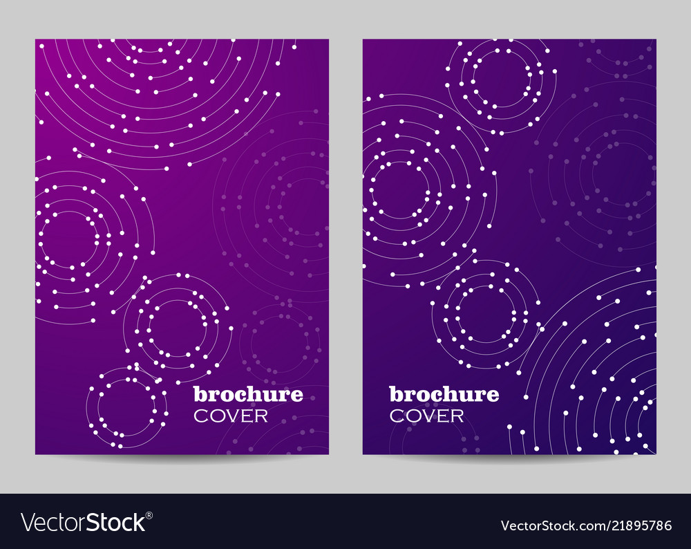 Brochure template layout design geometric pattern Vector Image