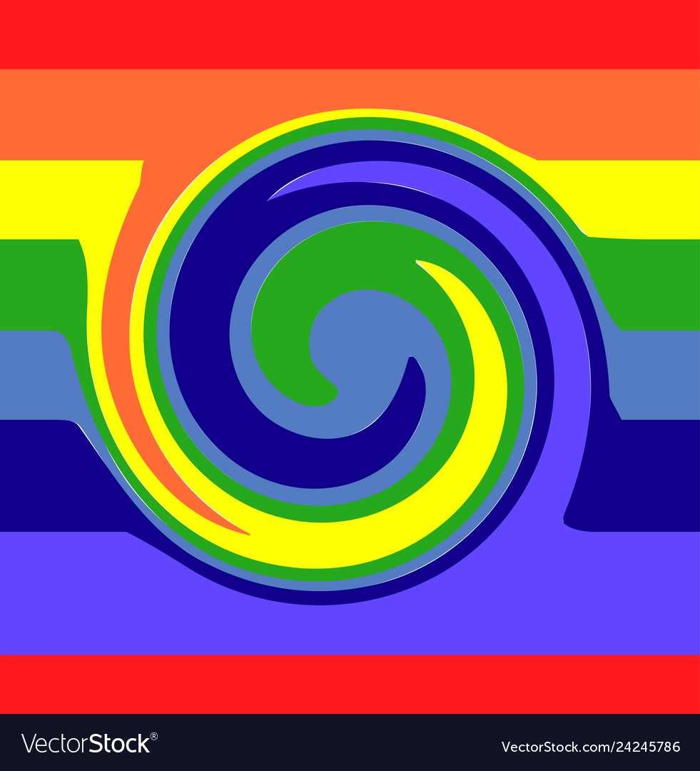 Rainbow opt art background seamless pattern lgbt Vector Image