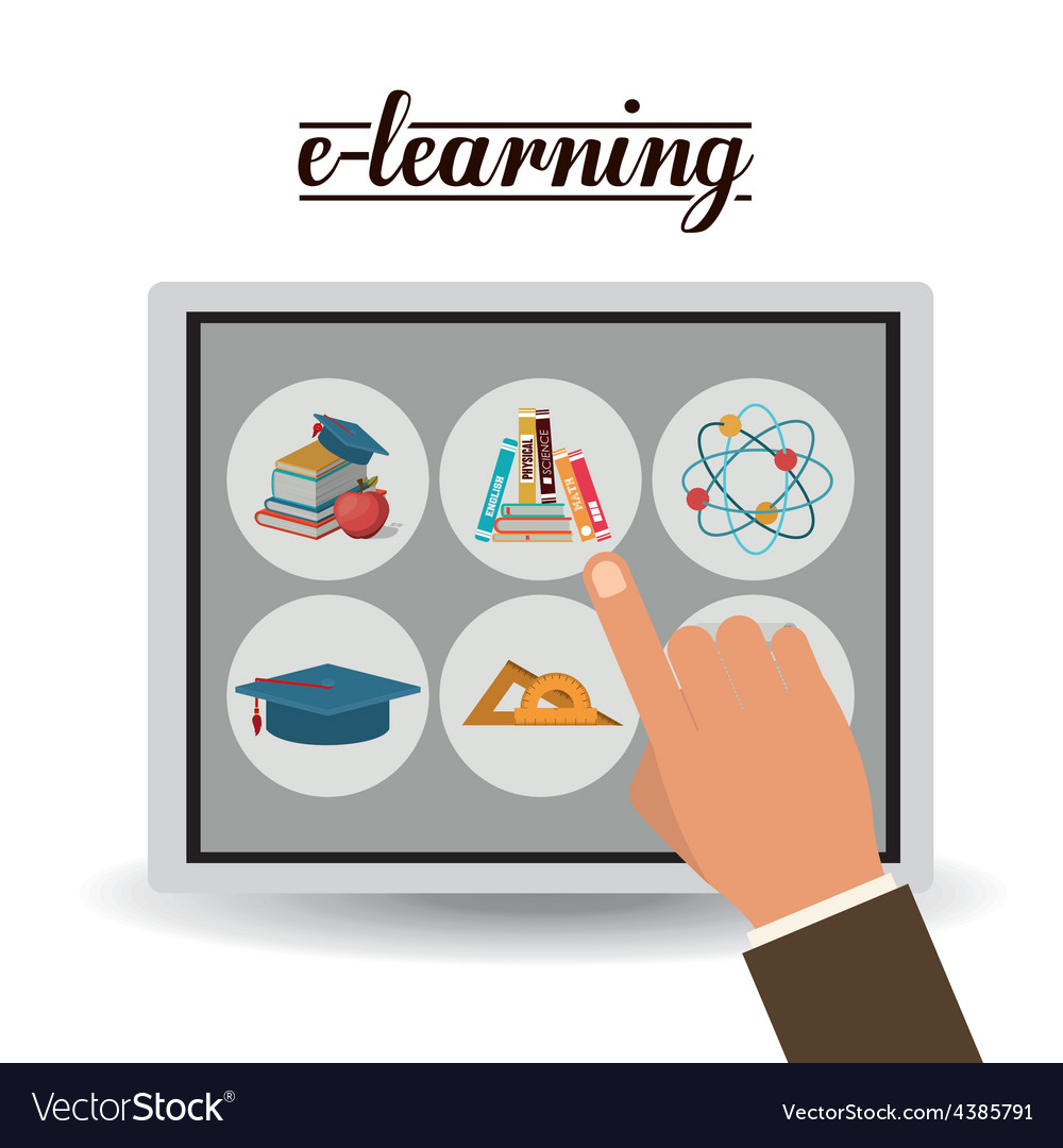 E-learning design Royalty Free Vector Image - VectorStock