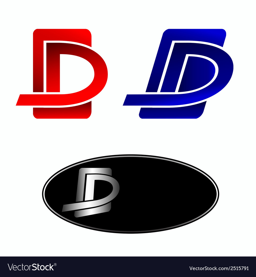 Letter D Royalty Free Vector Image - VectorStock