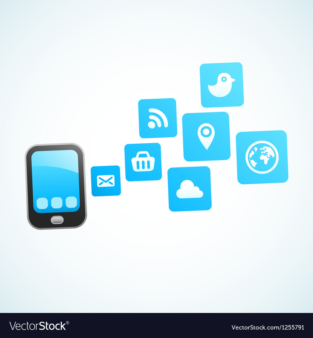 Phone features Royalty Free Vector Image - VectorStock