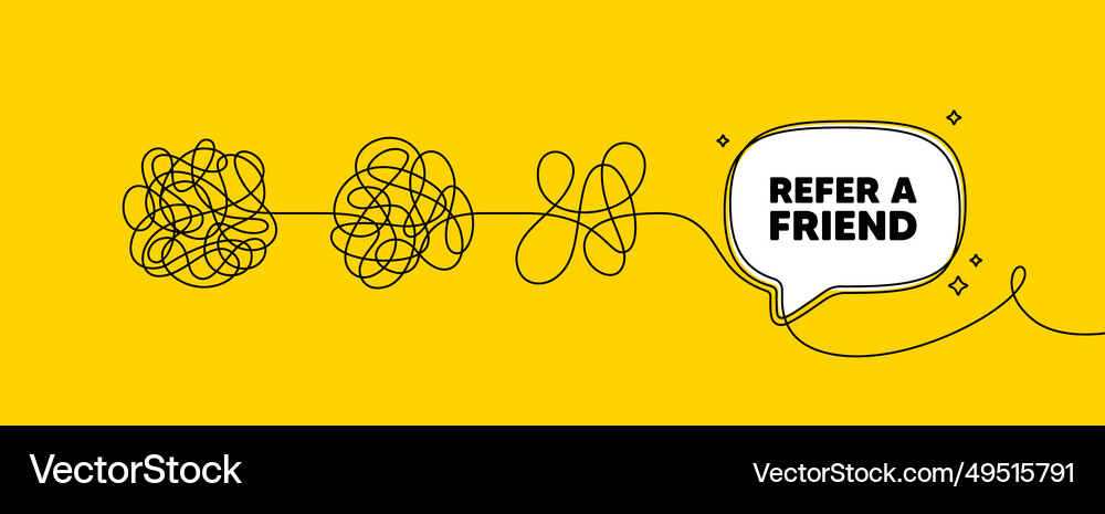 Refer a friend symbol referral program sign Vector Image
