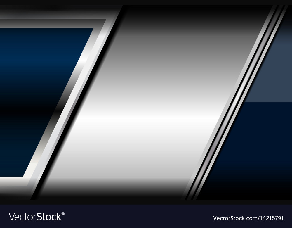 Template silver background Royalty Free Vector Image