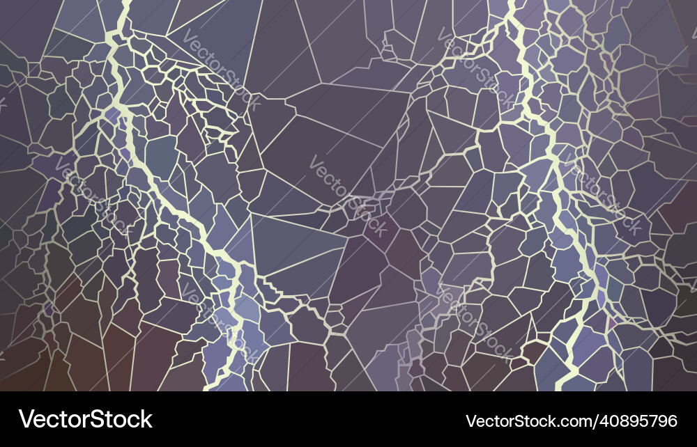 Horizontal of lightning in the night Royalty Free Vector