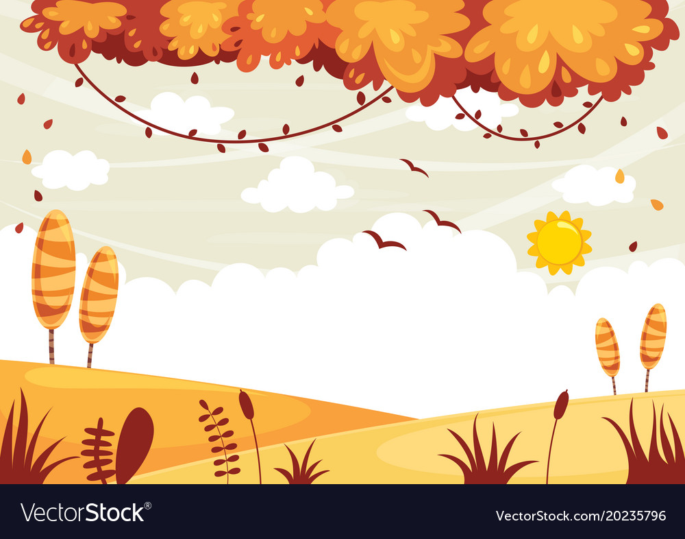 Of colorful landscape Royalty Free Vector Image