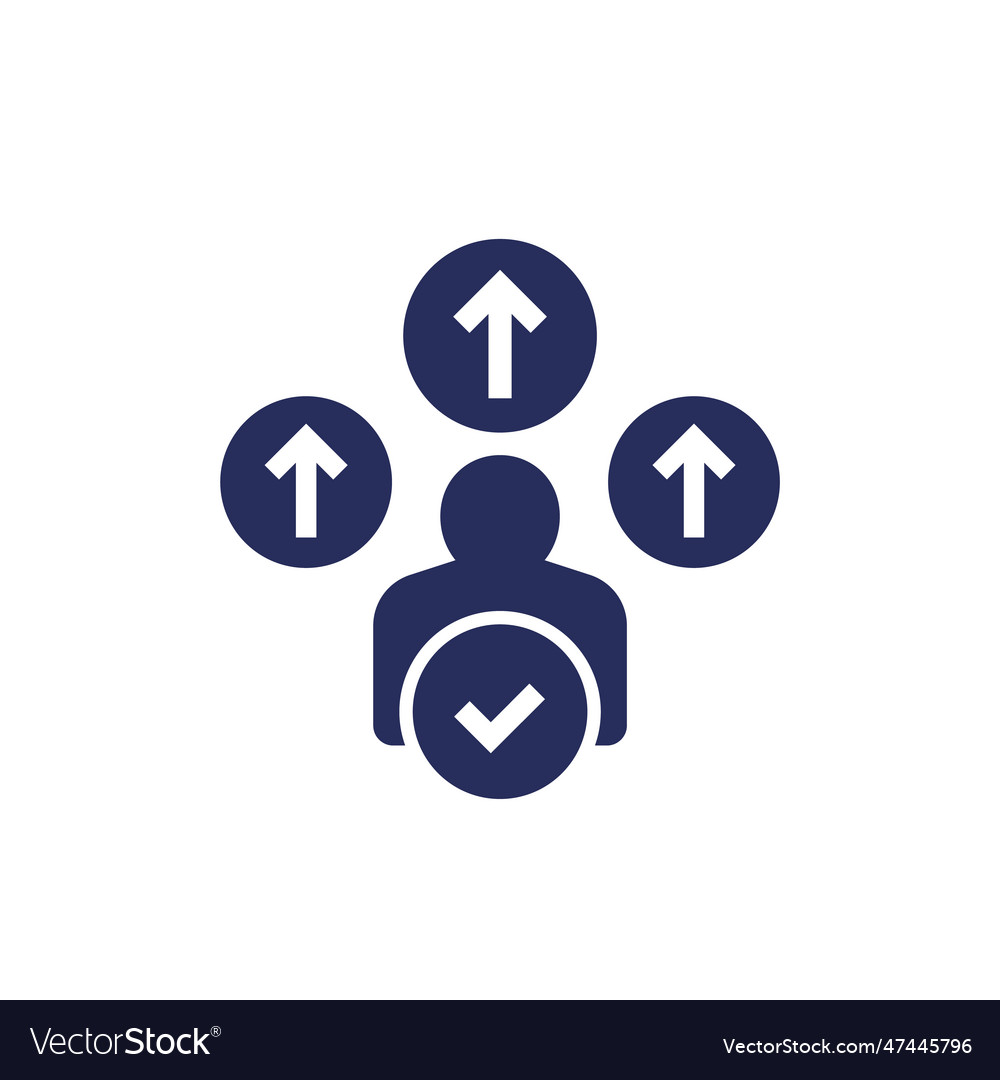 Personal growth and self-improvement icon Vector Image