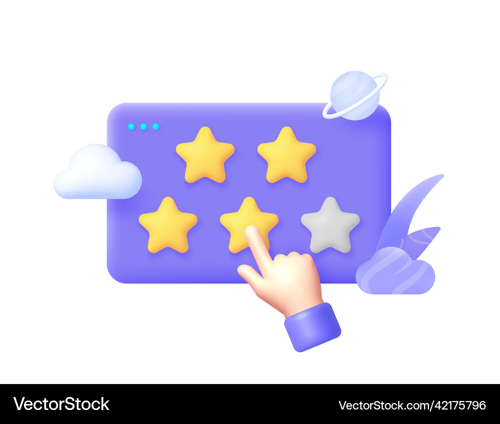 Rating great design for any purposes creative Vector Image