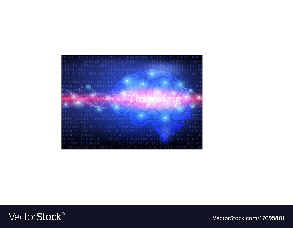 Creative brain concept background Royalty Free Vector Image