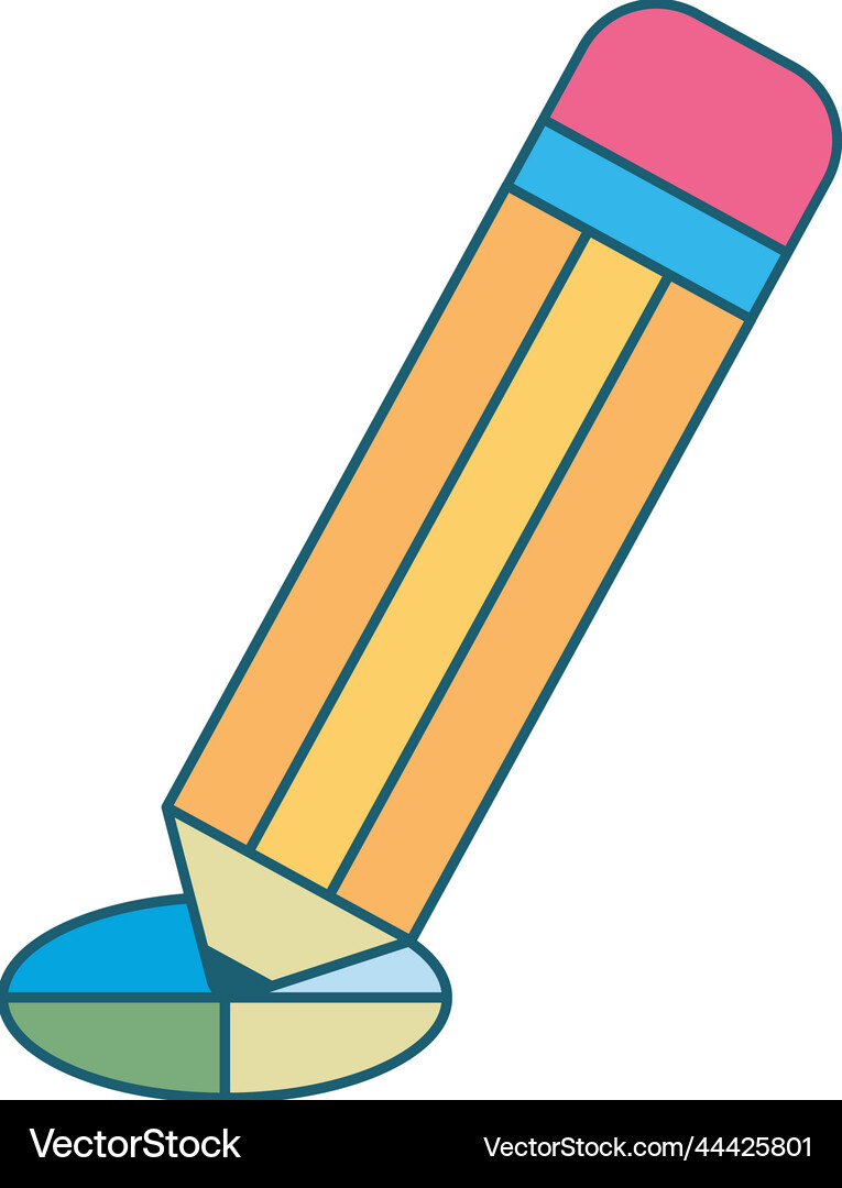 Design pencil color pallet Royalty Free Vector Image