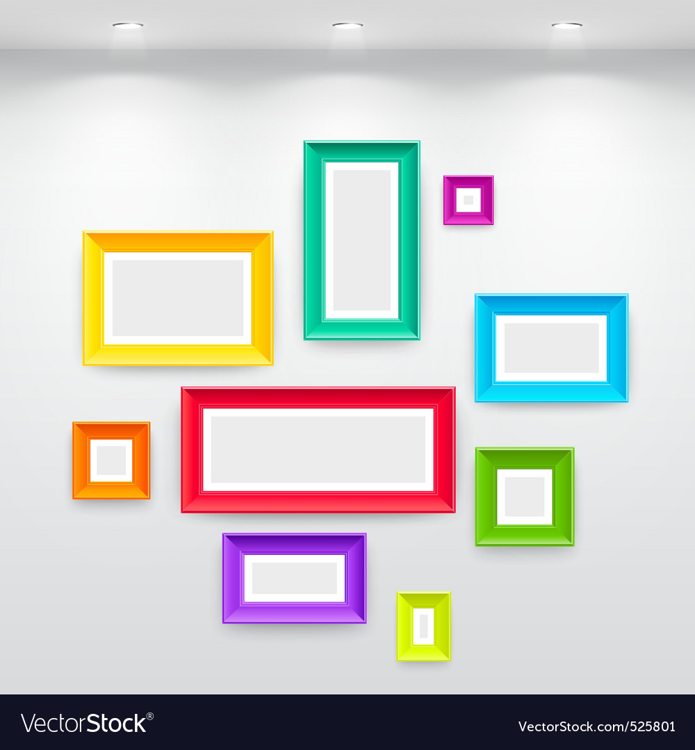 Gallery interior Royalty Free Vector Image - VectorStock