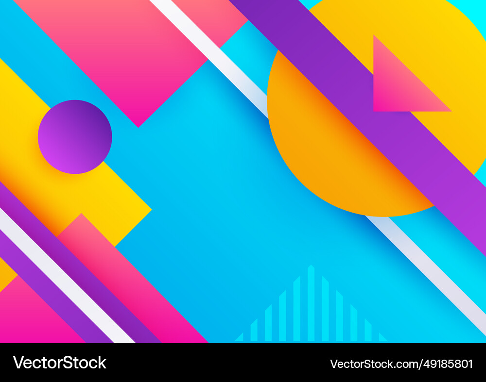 Modern bright colorful background for poster Vector Image