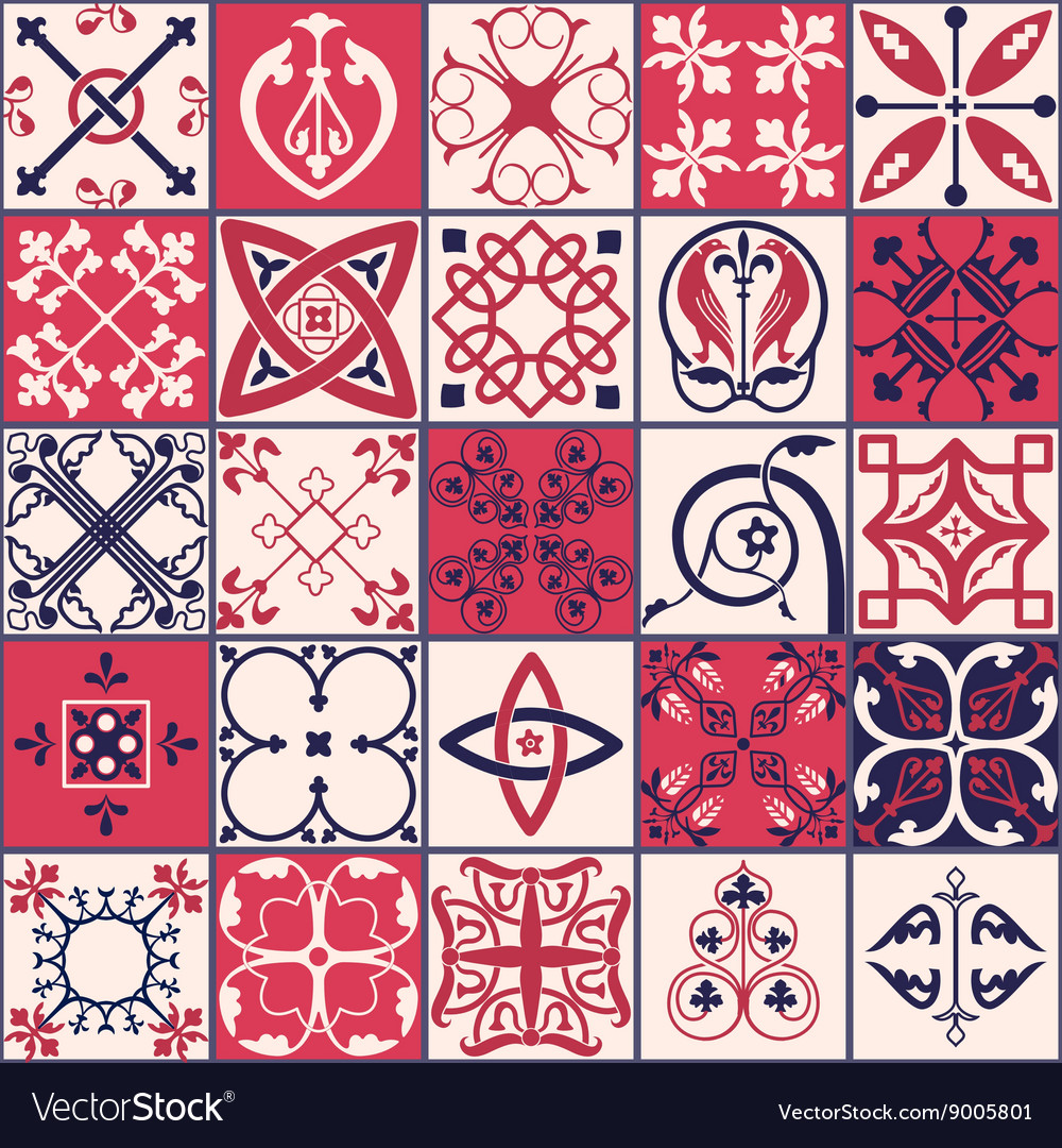 Moroccan tiles pattern Royalty Free Vector Image