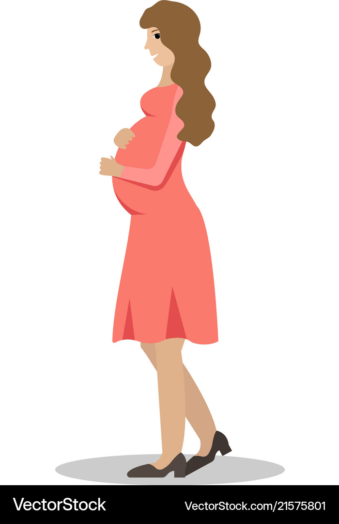 Pregnant woman Royalty Free Vector Image - VectorStock
