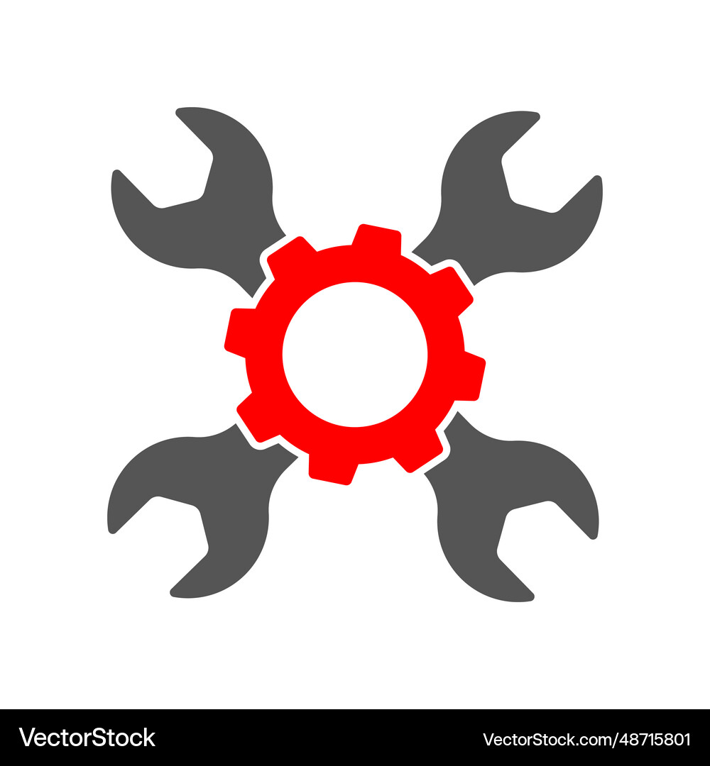 Repair service auto industry symbol Royalty Free Vector