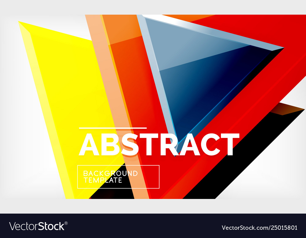 Tech Futuristic Geometric 3d Shapes Minimal Vector Image