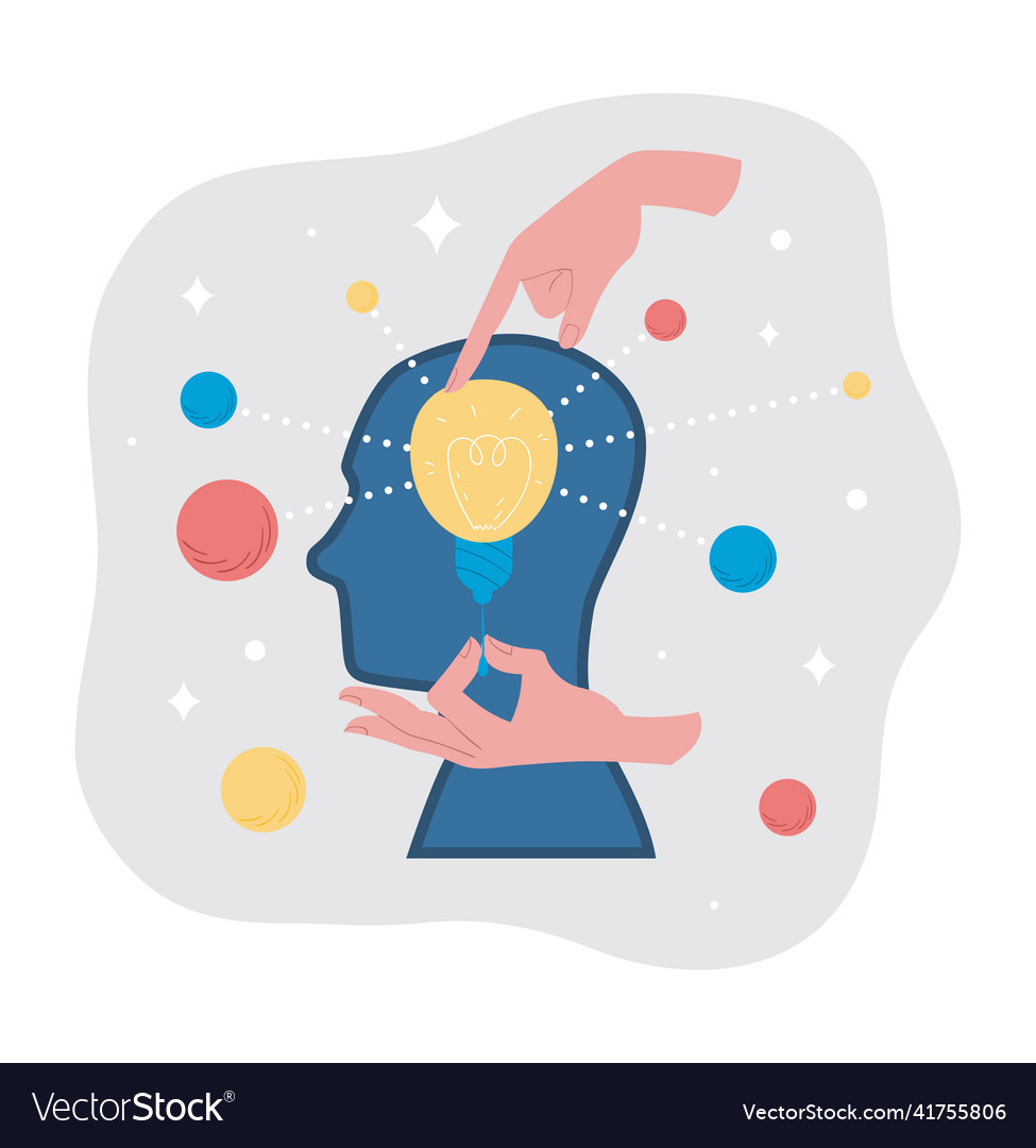 Creative mind concept Royalty Free Vector Image