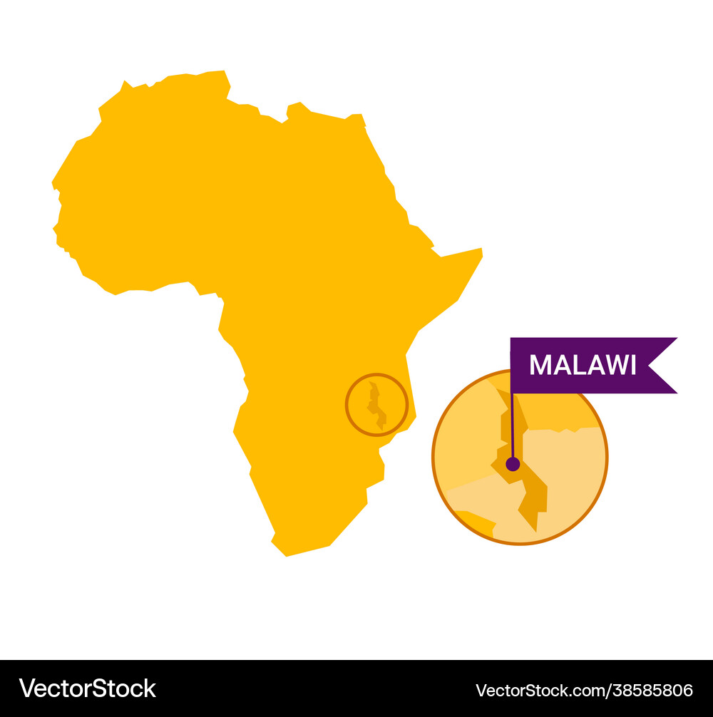 Malawi Map Of Africa Malawi Map With 28 Districts Editable