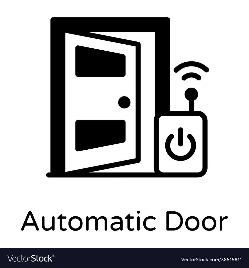 Automatic door Royalty Free Vector Image - VectorStock