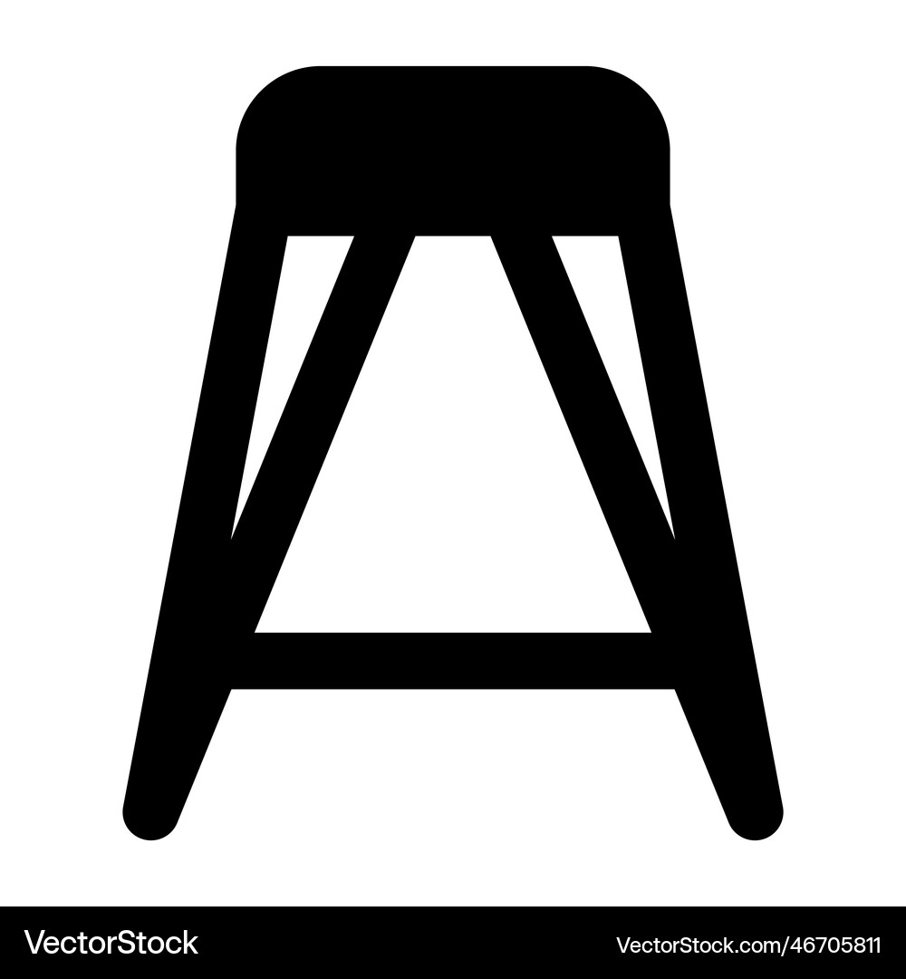Bar stool as decor in nightclub Royalty Free Vector Image