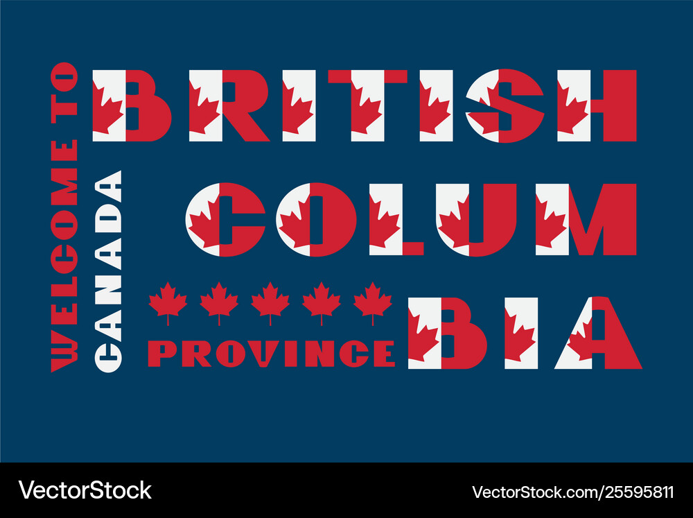 Canada flag style motivation poster with text Vector Image