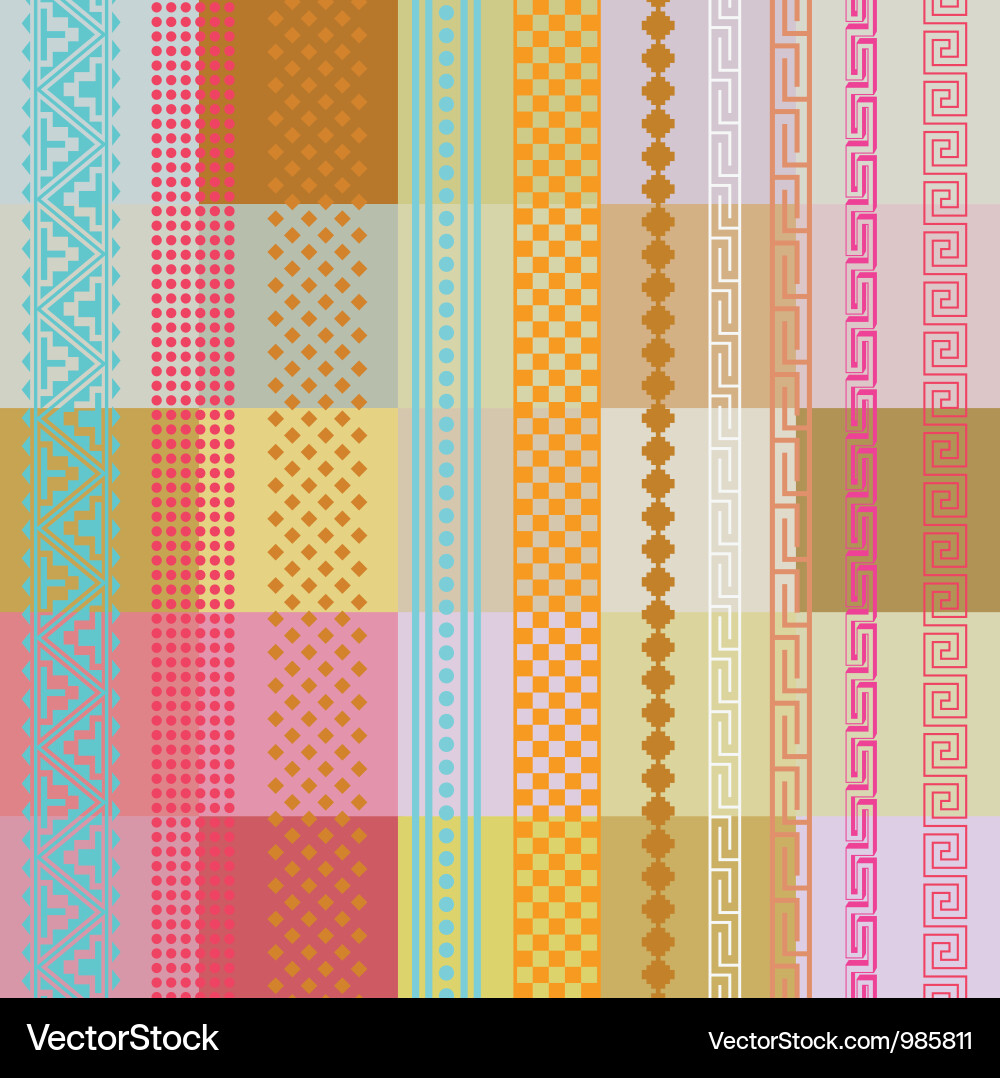 Color ornamental wallpaper Royalty Free Vector Image