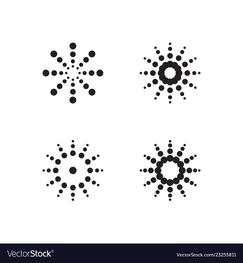 Halftone dots forms Royalty Free Vector Image - VectorStock