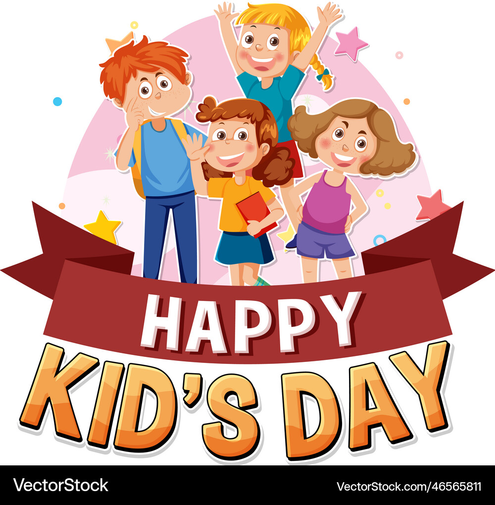Isolated children day icon Royalty Free Vector Image