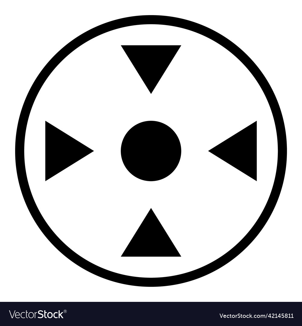 Reticle scope optical sight flat icon isolated Vector Image Reticle scope optical sight flat icon isolated Vector Image