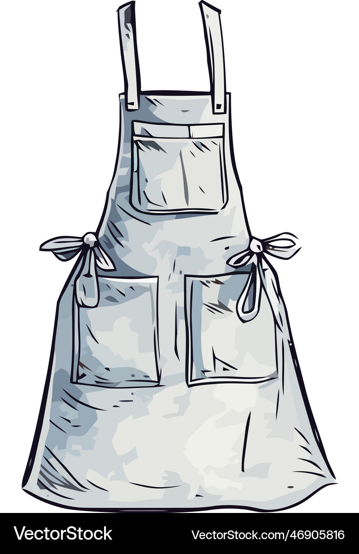 Apron protection of kitchen Royalty Free Vector Image