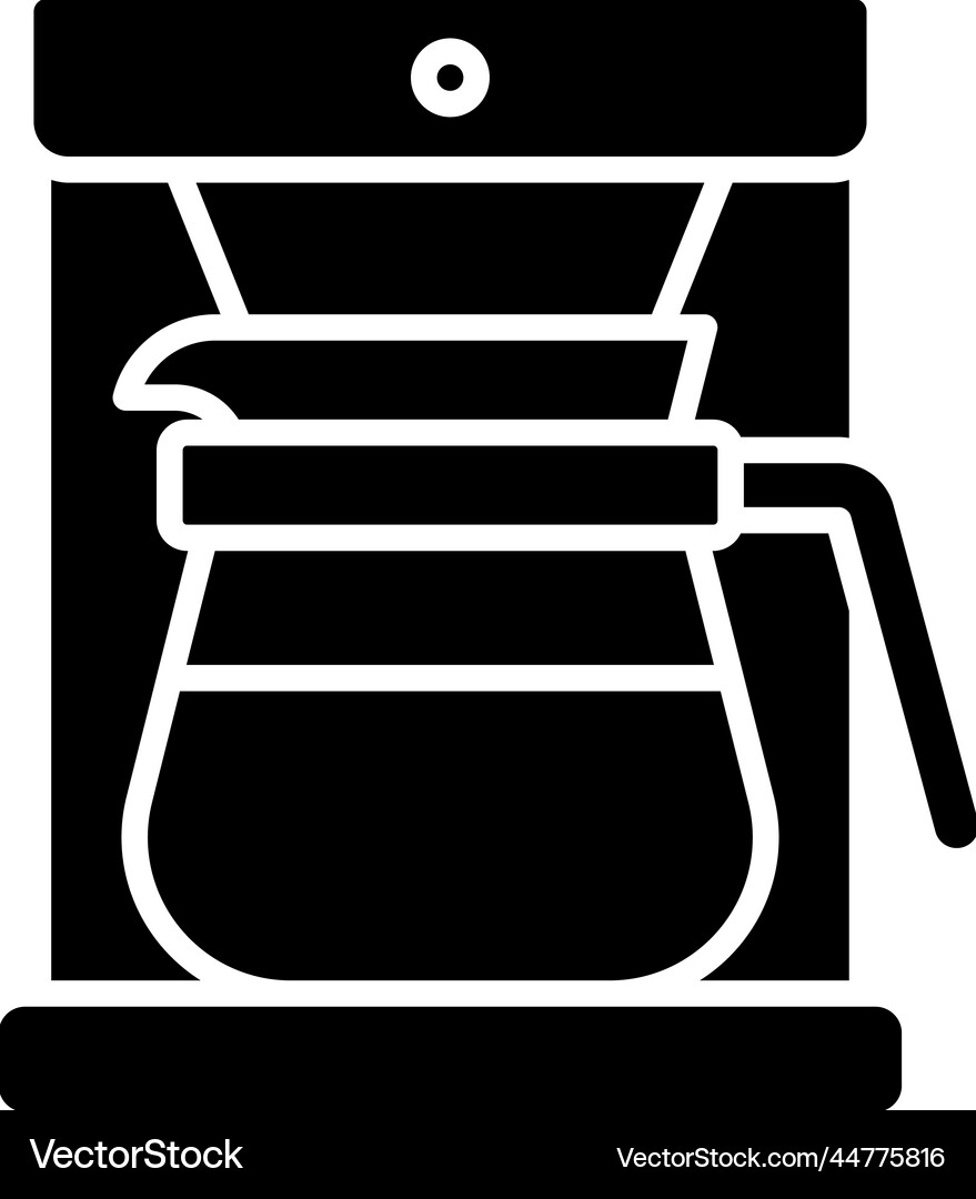 Drip coffee maker icon coffee shop related Vector Image