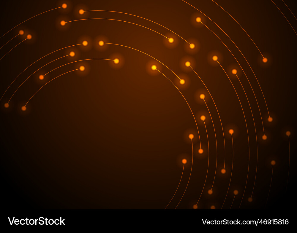 Glowing neon abstract futuristic hi-tech Vector Image
