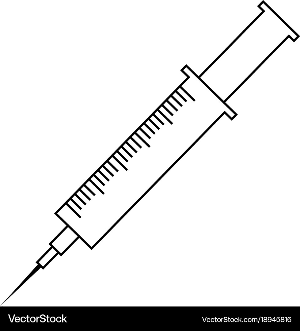 Medical outline symbol Royalty Free Vector Image