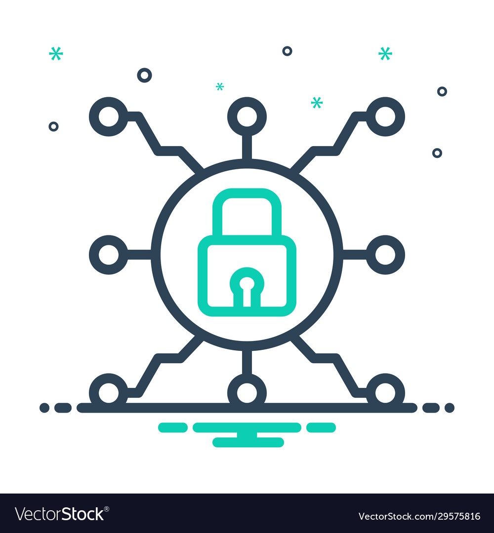 Secure connection Royalty Free Vector Image - VectorStock