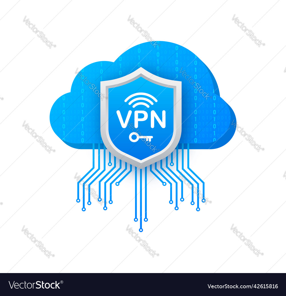 Secure vpn connection concept virtual private Vector Image Secure vpn connection concept virtual private Vector Image
