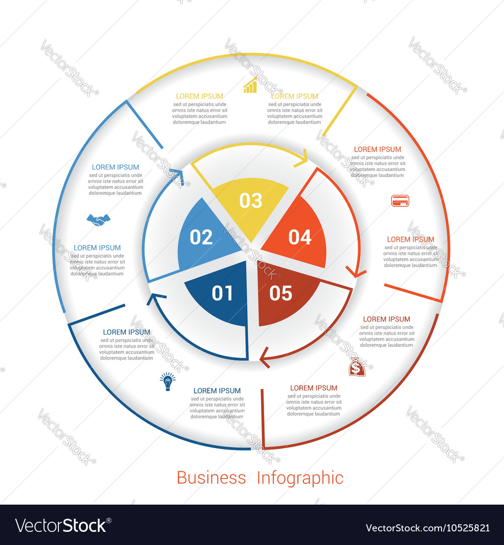 Arrows circle 5 Royalty Free Vector Image - VectorStock