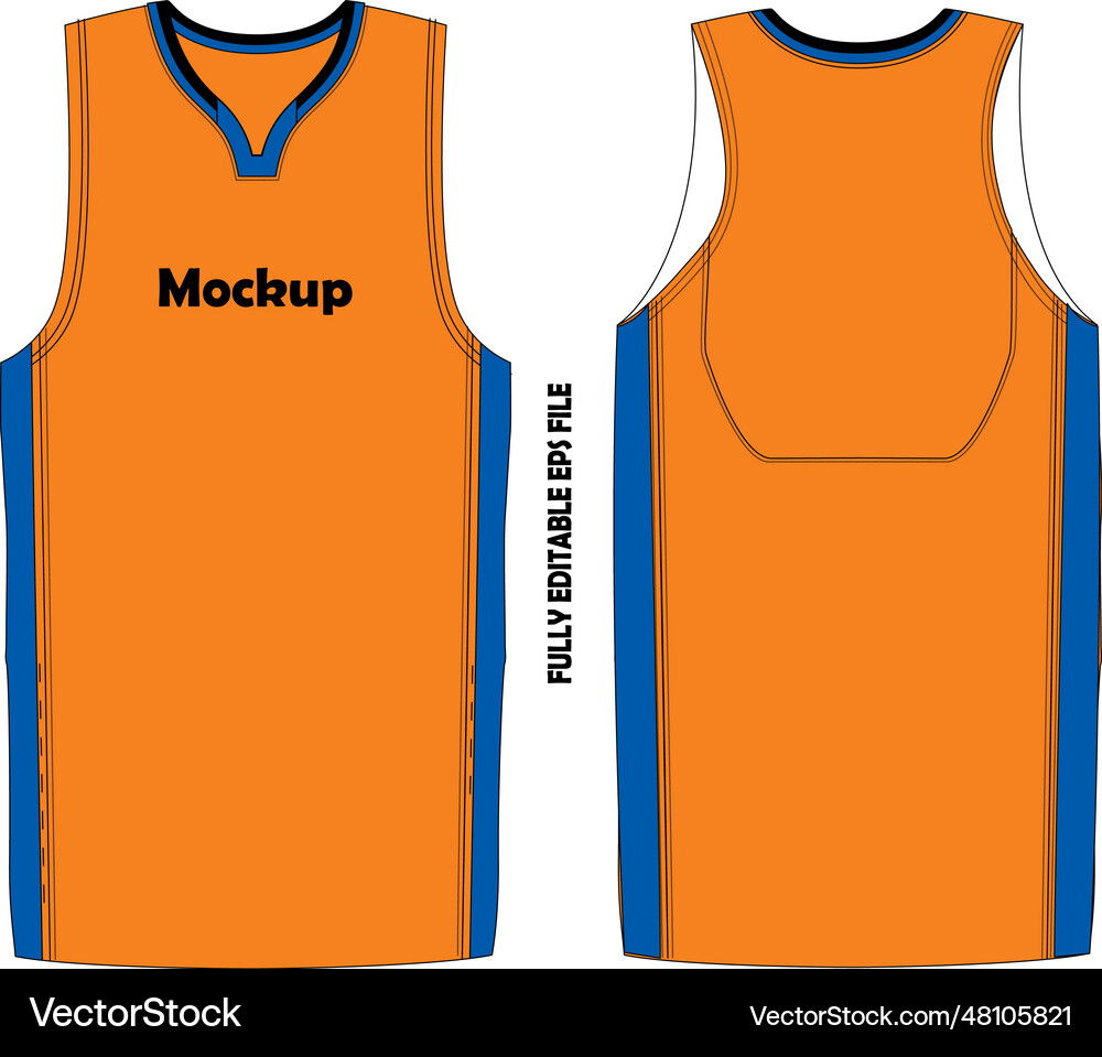 Basketball uniform jersey shorts mock ups Vector Image