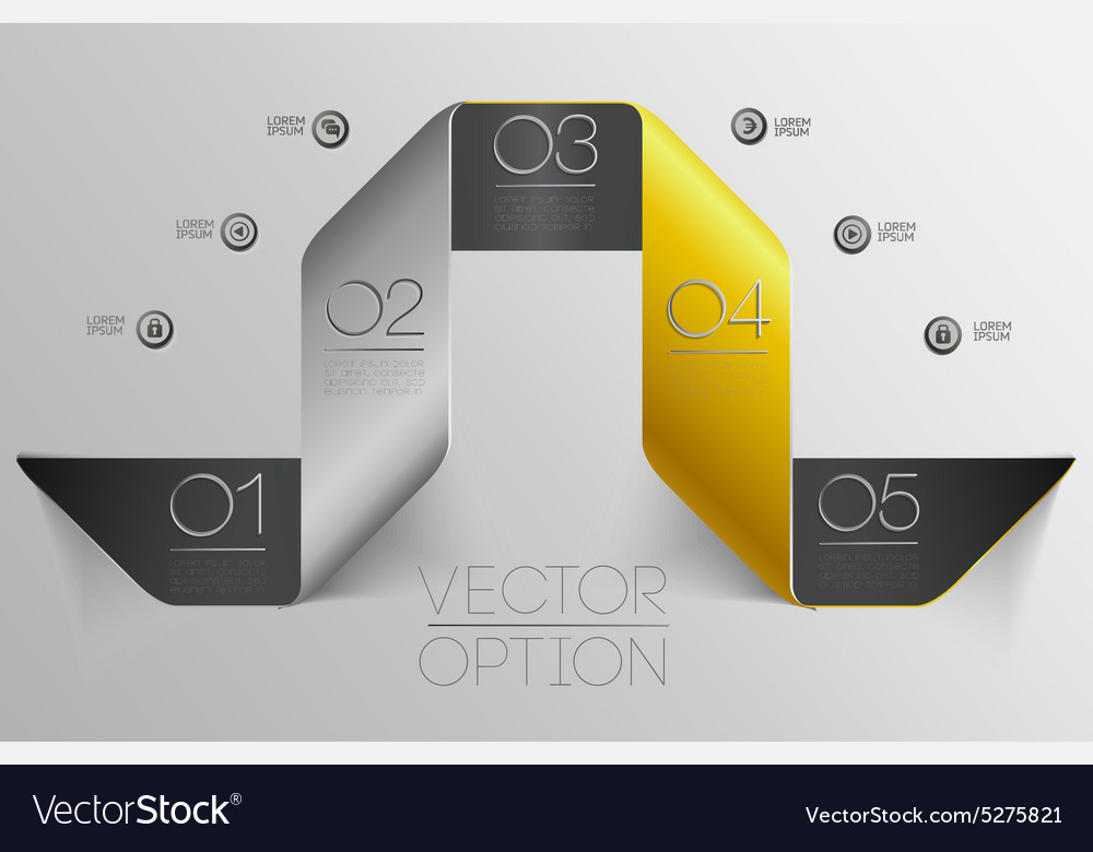 Design elements for options Royalty Free Vector Image