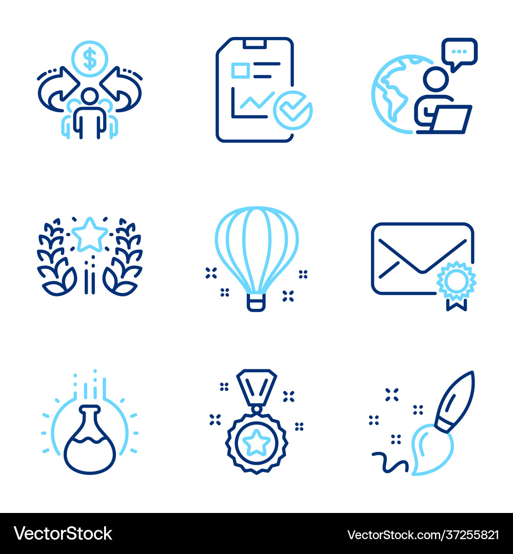 Education icons set included icon as sharing Vector Image