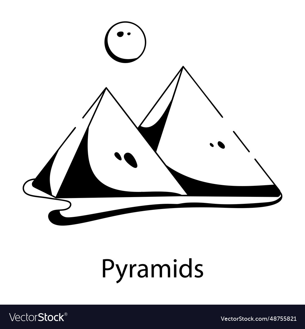 Pyramids Royalty Free Vector Image - VectorStock