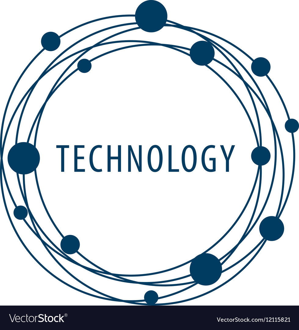Technology Orbit Icon Royalty Free Vector Image