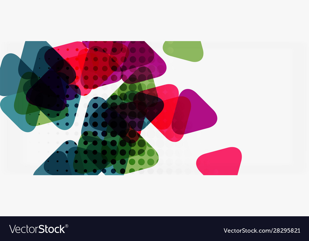 Triangle geometric abstract composition Royalty Free Vector
